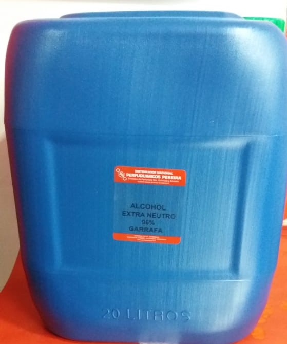 ALCOHOL EXTRA NEUTRO GARRAFA | Perfuquimicos Pereira S.A.S